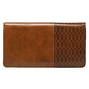 Christian Art Gifts Jeremiah 29 11 Two-tone Checkbook Cover ,Brown ,One Size