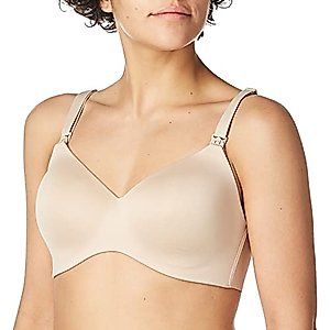 Playtex Women's Maternity & Nursing Pure Comfort Shaping Foam Wirefree US3015, Paris Nude, Large