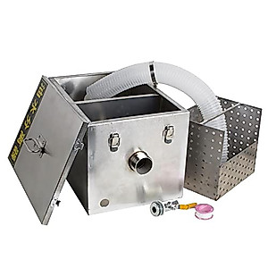 Your Restaurant Kitchen with Our Stainless Steel Grease Trap Interceptor Set - Detachable Design Removable Baffles and Easy Cleaning for Efficient Wastewater Management