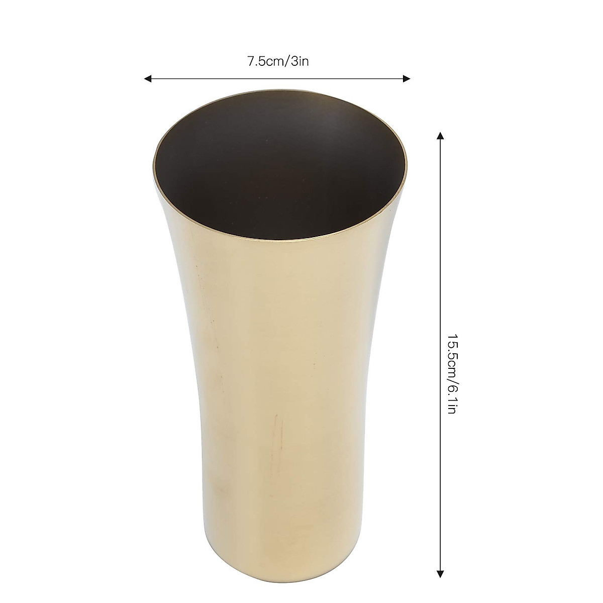 Premium Grade 304 Stainless Steel Water Tumblers,Beer Glasses,Stainless Steel Decorative Water Cup Beer Cold Drink Mug Home Restaurant Decor for Outdoor Bar(gold)