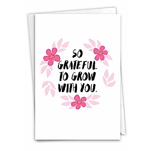 NobleWorks Birthday Mother Greeting Card (Mother) with 5 x 7 Inch Envelope (1 Card) MomAmazing Mom-Grateful C10351FBMG