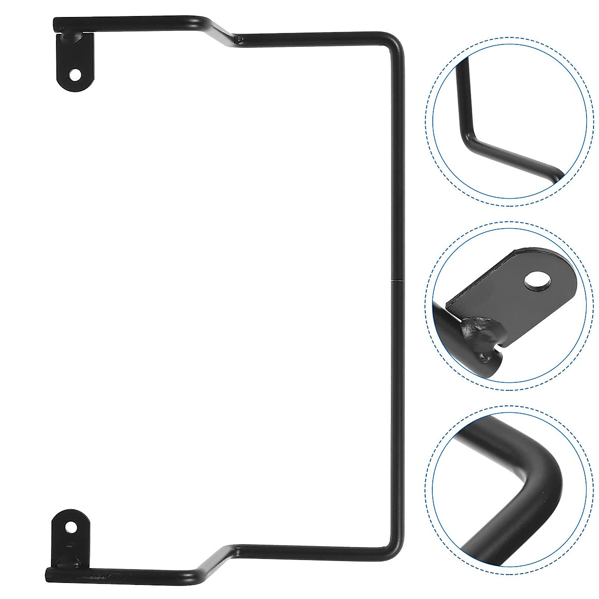 USHOBE Adjustable Metal Mattress Slide Stopper, Black, 29X19.5CM