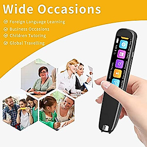 Upgraded Translation Scanning Pen, Mobile Scanner Translator, Reading Pen, 112 Language Translating Device, OCR Digital for Language Learners Business Travel…
