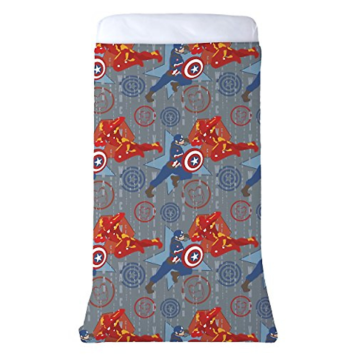 Marvel Captain America Civil War All-In-One Blanket & Sheet Reversible 60" X 80" Comfy Cover