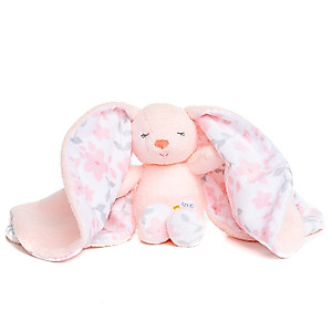 KIDS PREFERRED Snug Hugs Bunny Blanky, Stuffed Animal Lovey Blanket 6 inches