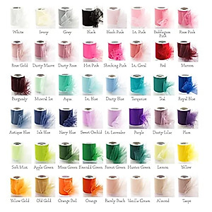 3" Premium Tulle Fabric Roll For Crafts, Wedding, Party Decorations, Gifts - Ink Blue 100Yard Spool