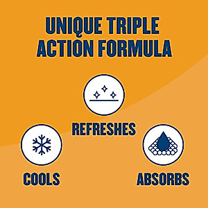 Gold Bond No Mess Clear Invisible Body Powder Spray, 7 oz., Absorbs Odor-Causing Sweat