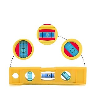 Magnetic Level, Strong Magnetic Gradient Carpentry Tool, High Precision Horizontal Ruler Measuring Tool, 3 Bubble Level with Keychain
