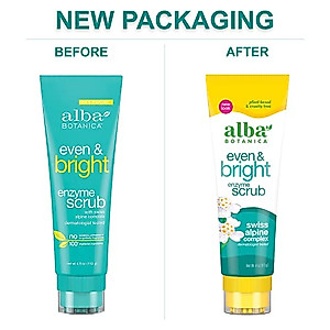 Alba Botanica Even & Bright Enzyme Scrub, 4 Oz (Packaging May Vary)
