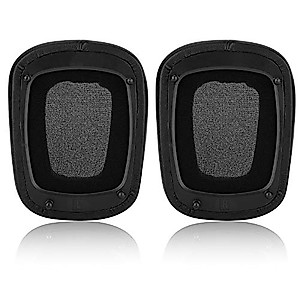 Jecobb Tiamat V2 Earpads, Replacement Ear Cushion Cover with Protein Leather & Memory Foam for Razer Tiamat V2 Headset ONLY (Black)