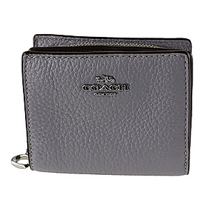 Coach Pebble Leather Snap Wallet Style No. C2862 Granite