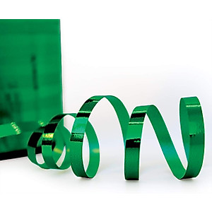 Curly Ribbon Christmas Ribbons Curling Ribbon Holiday Clearance Thin Metallic Red & Green Set Crimped Iridescent for Gift Wrap, Holiday Party Decoration, Gift Wrapping Presents Holidays