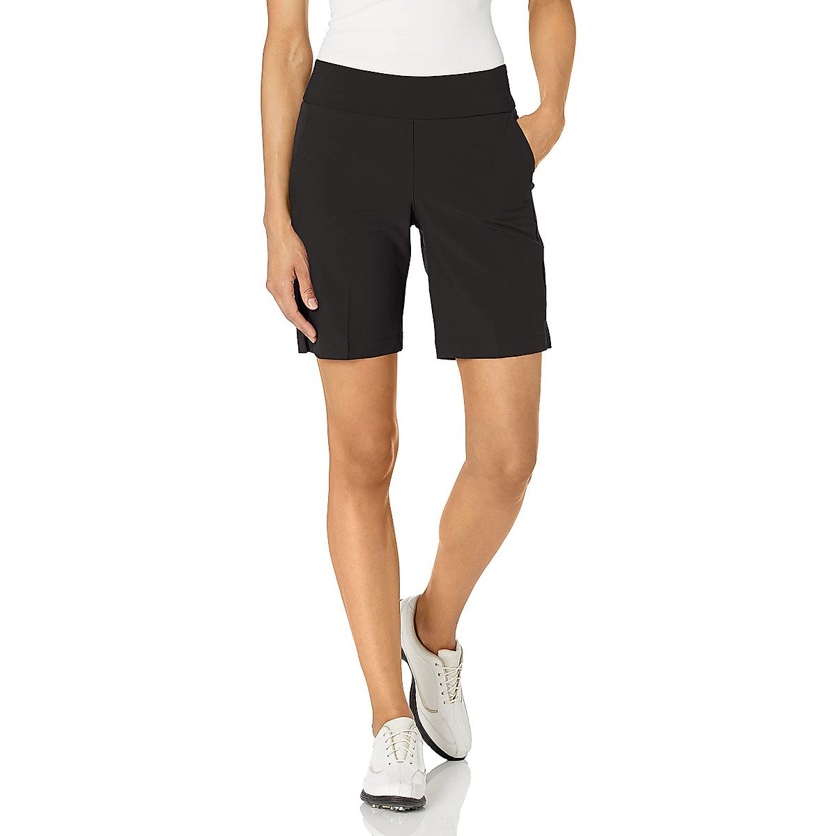adidas Golf Women's Modern Bermuda Golf Short, Black, Medium