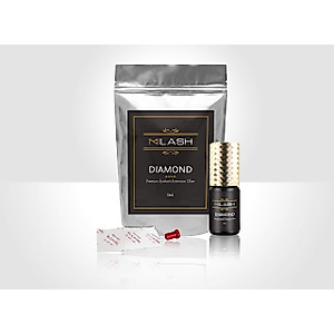 M|LASH Premium Eyelash Glue - Lash Extension Glue with 6-7 Weeks Retention, 1-2 Second Dry Time, 5ml - Volume & Classic Eye Lash Glue for Professional Use Only