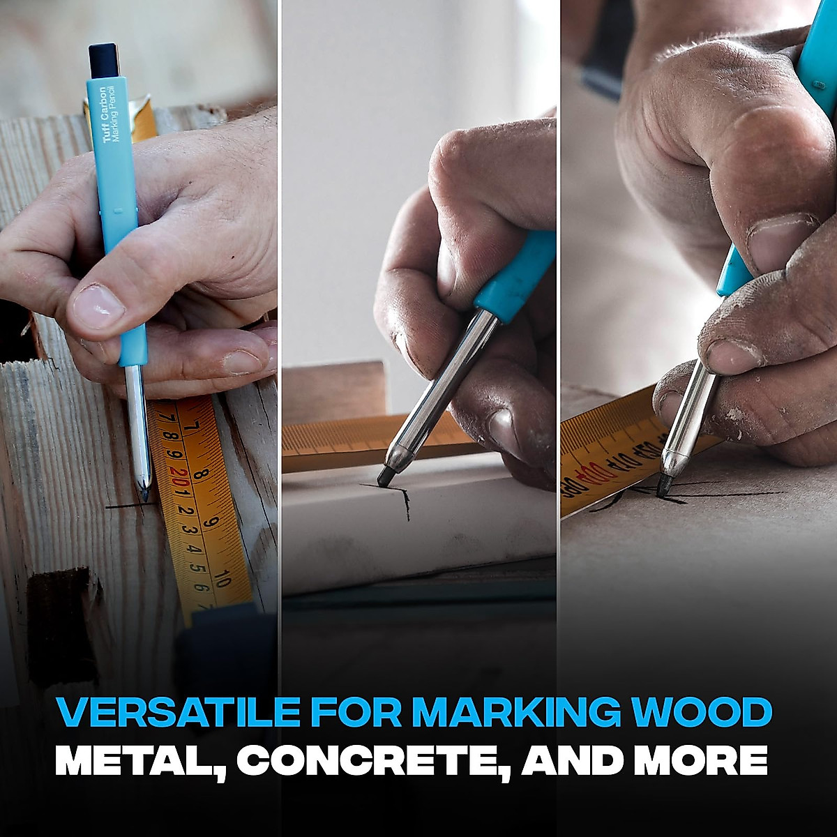 OX Tools Tuff Carbon Marking Pencil Replacement Lead 10-Pack | Basic Graphite Lead