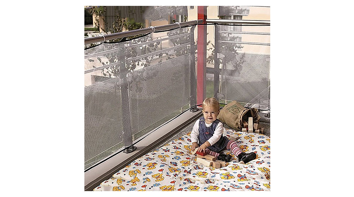 Child Safety Rail Net for Balconies & Stairs - Secure & Durable Mesh