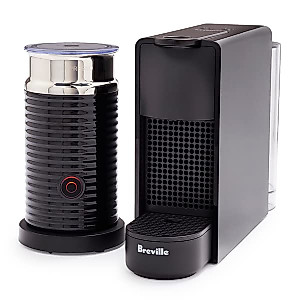 Nespresso Essenza Mini Espresso Machine by Breville with Milk Frother,20.3 fl oz, Piano Black