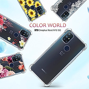 Osophter for Oneplus Nord N10 5G Case,Oneplus N10 5G Case Clear Transparent Reinforced Corners TPU Shock-Absorption Flexible Cell Phone Cover for Oneplus N10 5G(Clear)