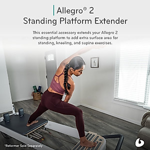 Balanced Body Allegro 2 Standing-Platform Extender, Pilates Reformer Extender for The Allegro 2 Reformer, Nonslip Extender for Home Pilates Gym or Studio Use
