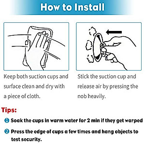 Pawfly 20 Pack Double Sided Suction Cups 4/5 Inch Clear PVC Plastic Sucker for Glass Table Mirror