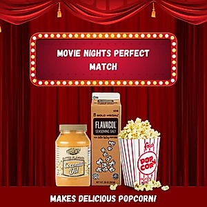 The Theater Popcorn Kit - Flavacol popcorn seasoning salt (35 oz) & Golden Barrel Butter Flavored Coconut Oil (32 oz) - Real Theater Ingredients, No Dairy, Gluten Free/Vegan, Non-GMO, Kosher