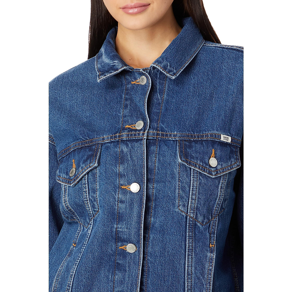 Signature by Levi Strauss & Co. Gold Women's Loose Trucker Jacket (Standard and Plus), (New) Whispering Pines, Large