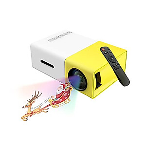Mini Projector,Neat Projector Portable for Kids Gift,Small Outdoor LED Video Projectors for Home Theater Movie with HDMI USB TV and Remote Control (5 inches Upgraded)
