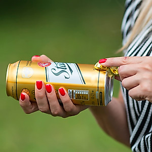 Metal Shotgun Bottle Opener - 4 in 1 Shotgun Tool, Beer Tab Opener, Bottle Opener, Extremely Durable, Drinking Games (Gold)