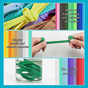 ISUSSER 30 Pairs Flat Colored Shoe Laces, 31" 40" 47" 54" Athletic Shoelaces 30 Colors Shoe Strings for Sneakers Boots Skate Shoes Sport Shoes