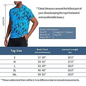 Zengjo Mens Running Shirts Short Sleeve Quick Dry Sweat Wicking Stretch(Heather Grey,L)