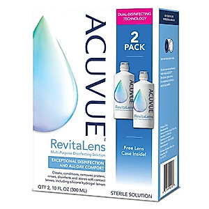 ACUVUE RevitaLens Multi-Purpose Disinfecting Solution, 2 x 10 oz. Twin Pack