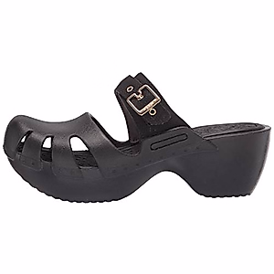 Dr. Scholl's Shoes Women's Dance On Clog, Black Snake, 8