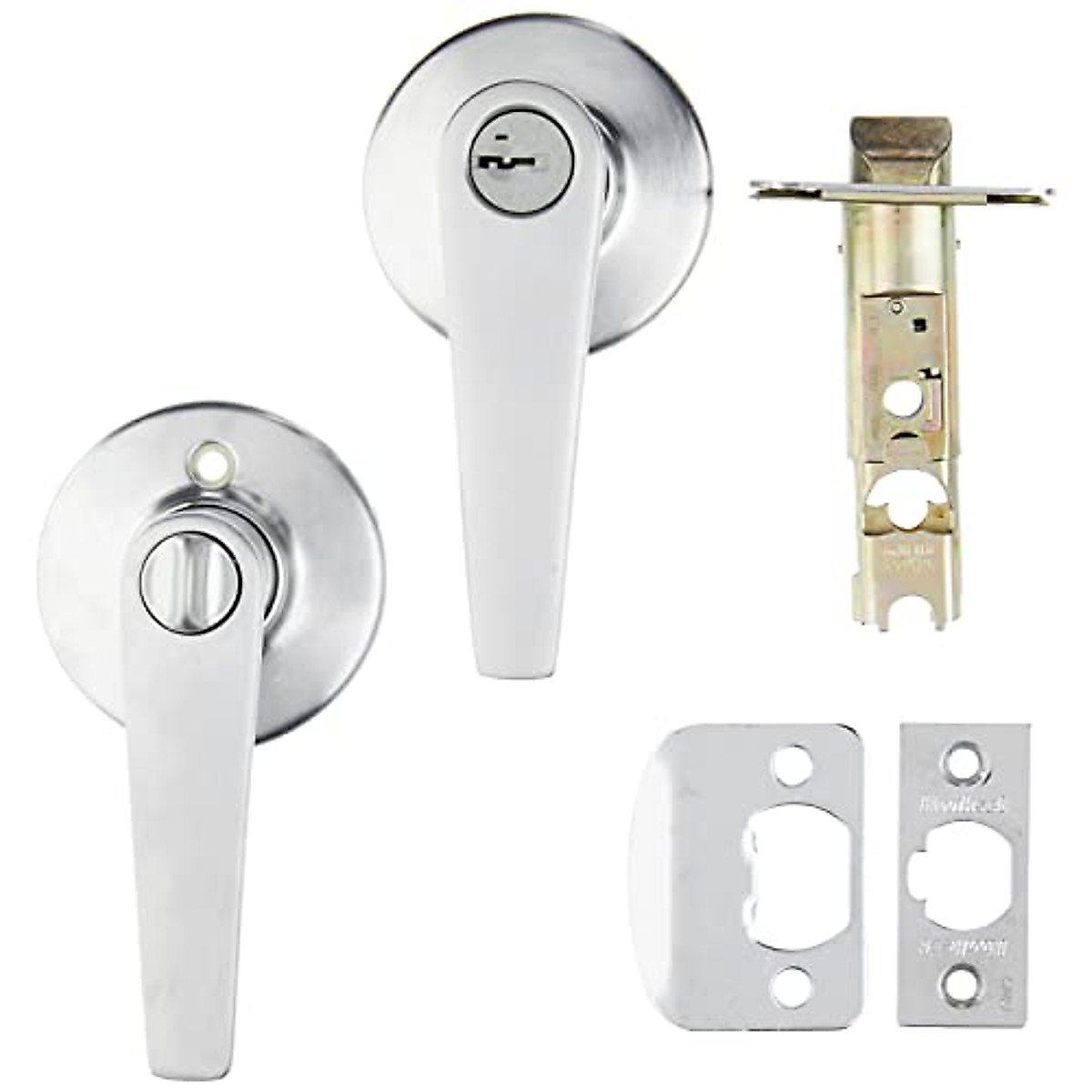 Kwikset 94050-622 Delta Entry Lever Featuring Smartkey Re-Key Security, Satin Chrome