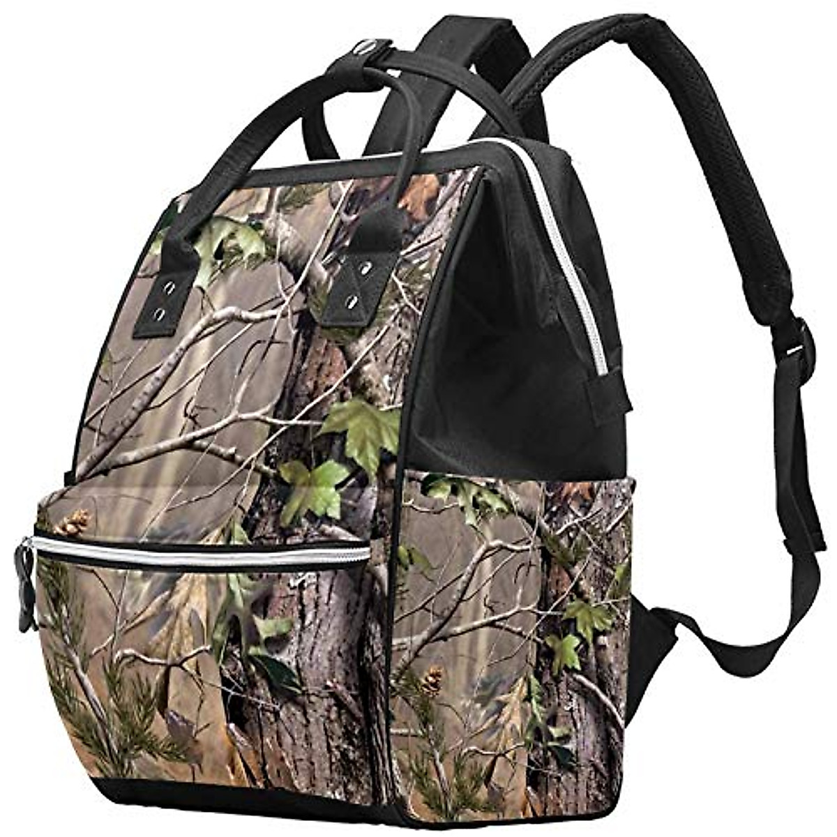 Realtree Camo Diaper Bag Backpack Stylish College School Backpack Casual Daypack Laptop Backpack for Women Men