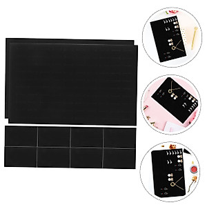 Abaodam 10pcs Jewelry Box Pad Jewelry Insert Display Mat Jewelry Display Tray Jewelry Organizer Tray Trinket Tray Trays Display Shelf Earring Sponge Display Pad Stud Box Velvet Embedded