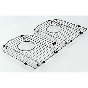 Transolid K-MTDD33229-1 Meridian 1-Hole Drop-in 50/50 Double Bowl 16-Gauge Stainless Steel Kitchen Sink Kit, 33-in x 22-in x 9-in, Brushed Finish