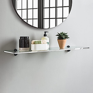 Fab Glass and Mirror Custom Acrylic Glass Shelves for Wall - 1/2"-1/4" and 1/8".Thick Glass Floating Shelves for Collectables, Photo, Toys and Home Décor