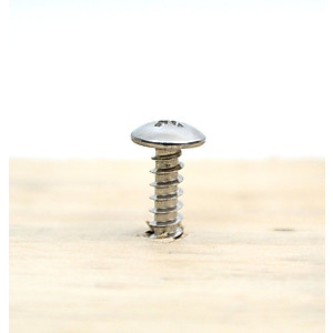 WOIWO Stainless Phillips Pan Head Wood Screws, 8 x 1/2" Wood Screws (100pc)