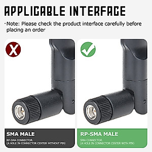 Tecreddy 4G LTE Cellular Trail Camera Antenna 8dBi RP-SMA Male Antenna 2-Pack Replacement for Spypoint Stealth Cam Cellular Trail Camera Game Camera Wildlife Hunting Camera