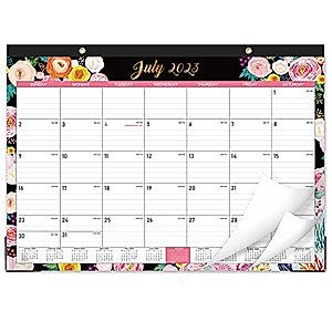2023 Desk Calendar - 12 Monthly Desk/Wall Calendar 2023, January 2023 - December 2023, 16.8" x 12" Monthly Desk Calendar Pad with Corner Protectors, Thick Paper, Ruled Blocks