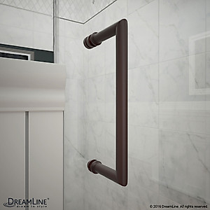 DreamLine Unidoor-X 31 in. W x 72 in. H Frameless Hinged Shower Door in Oil Rubbed Bronze, D12572-06