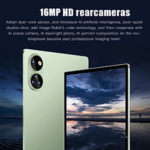 ICRPSTU Tablet, 10.1 Inch Tablet PC 8MP Front 16MP Rear 2.4G 5G WiFi 8 Core CPU for Home for Android 12 (US Plug)