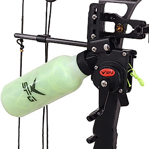 Bow Fishing Reel with Bowfishing Arrows Set Archery Bow Fishing Reel Kit Bowfishing Tool Accessories Bow Fishing Arrows with Safety Slides for Compound Bow Recurve Bow (Black)