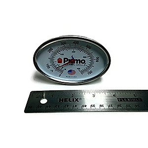 Primo Grills Thermometer for Primo Ceramic Grills - Now 200% Larger and Ability to Calibrate