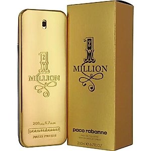 1 Million Fragrance For Men - Fresh And Spicy - Notes Of Amber, Leather And Tangerine - Adds A Touch Of Irresistible Seduction - Ideal For Men With Rebellious Charm - Edt Spray - 6.8 Oz
