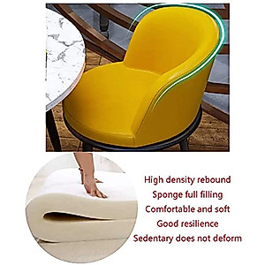 Kitchen Table Set, Conference Reception Room Coffee Table with Chair, 80cm Solid Wood Round Table Contemporary 1 Table 4 Chairs Cotton and Linen Cloth Office Hotel Restaurant Upholstered Backrest ( Co