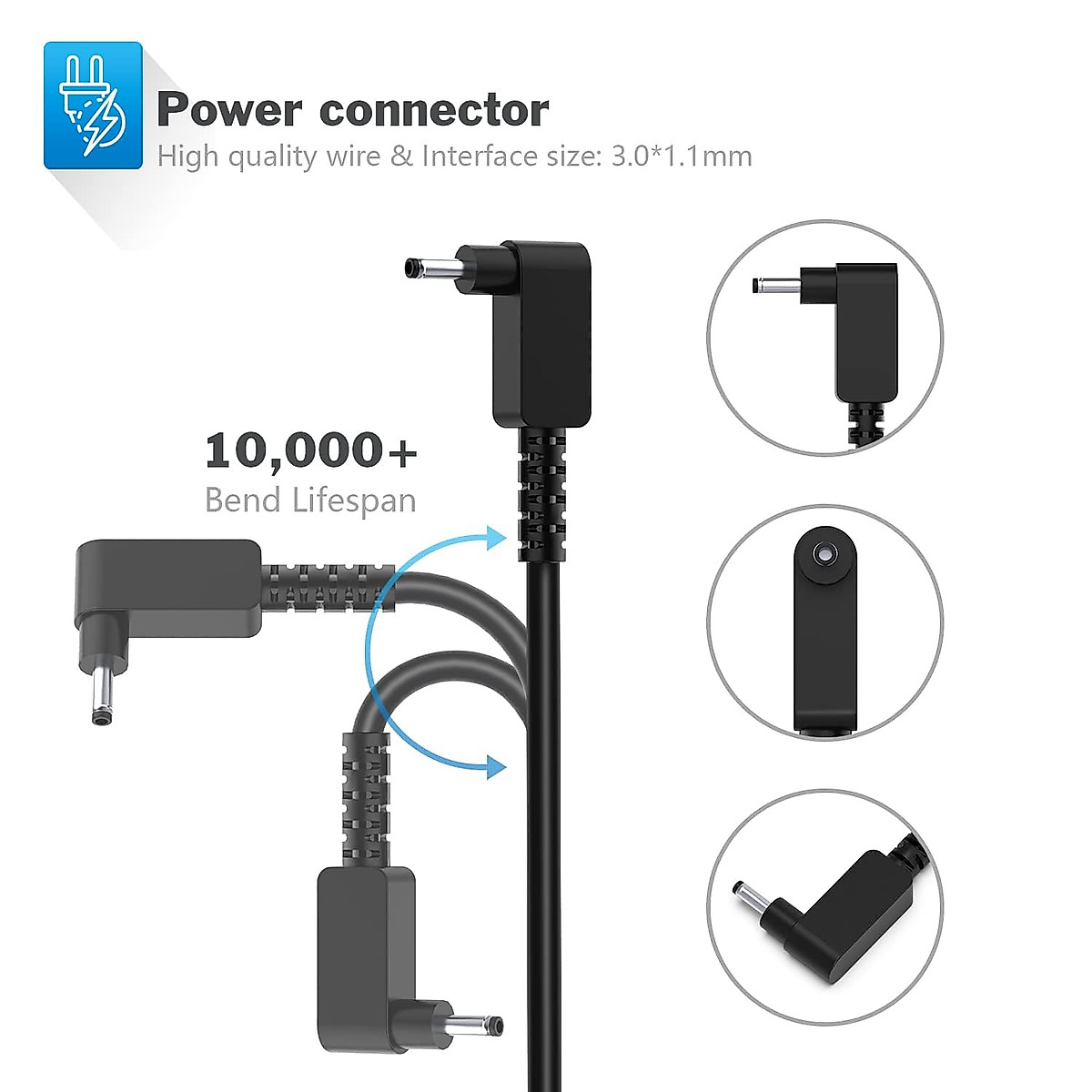 19V Laptops Charger for Acer Aspire 5 A515-56- 36UT Slim A515-54 Spin 1 3 5 Swift 3 SA-271 Chromebook C720 C740 Pa-1450-26 AC Adapter Power Supply Cord