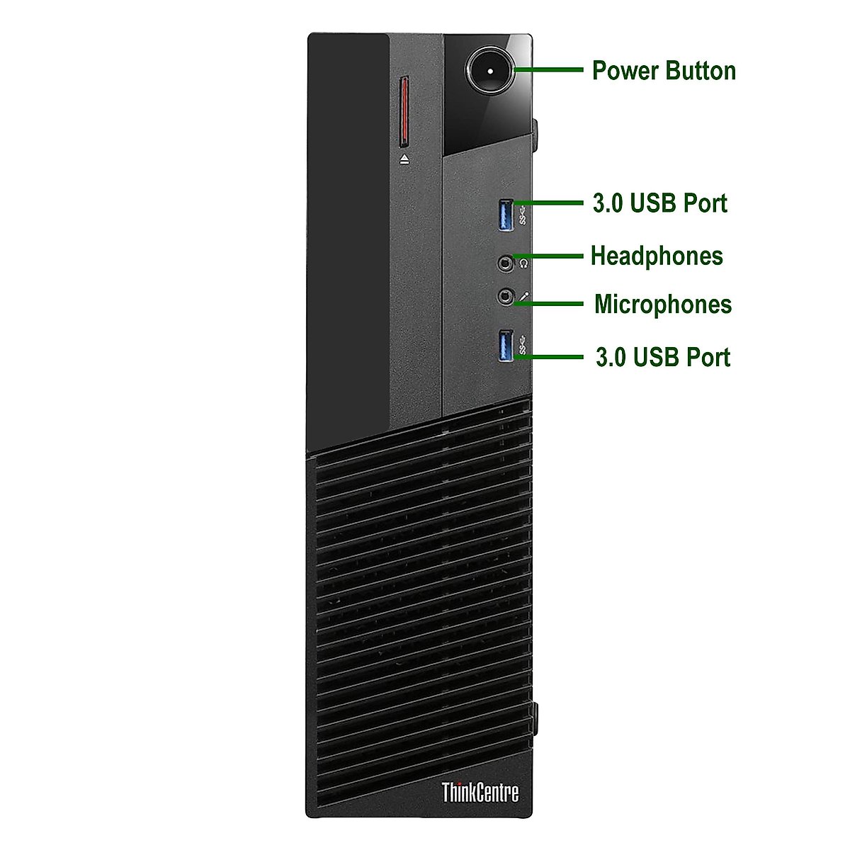 Lenovo M93P SFF Computer Desktop PC, Intel Core i5 3.2GHz Processor, 16GB Ram, 128GB M.2 SSD, 2TB HDD, Wireless Keyboard & Mouse, WiFi | Bluetooth, New 24" FHD LED Monitor, Win 10 Pro (Renewed)