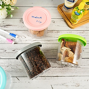 QUSTIOS Ice Cream Pints, 6 Pack Containers with Lids Replacements for Ninja Creami Pints, Compatible with NC301 NC300 NC299AMZ Series Ice Cream Maker, Dishwasher Safe & Leak Proof Creami Containers