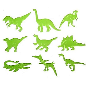 TONIFUL 45 pcs Dinosaurs Luminous Wall Stickers,3D Glow in Dark Dinosaurs Wall Decorative for Baby Children Room Wall Decals